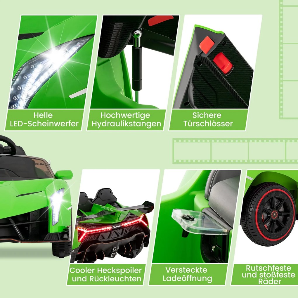 Costway Dětské elektrické auto Lamborghini s dálkovým ovládáním