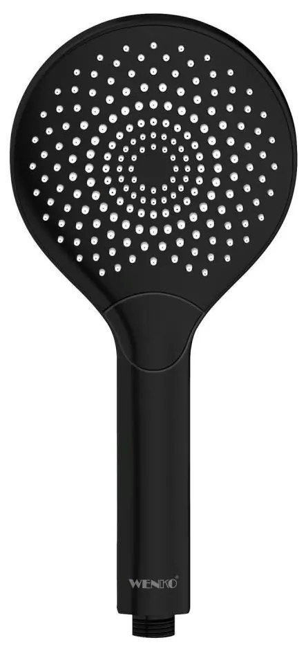 WENKO 24925100 - Sprchová hlavice WATERSAVING SYSTEM pr.12 cm černá 24925100