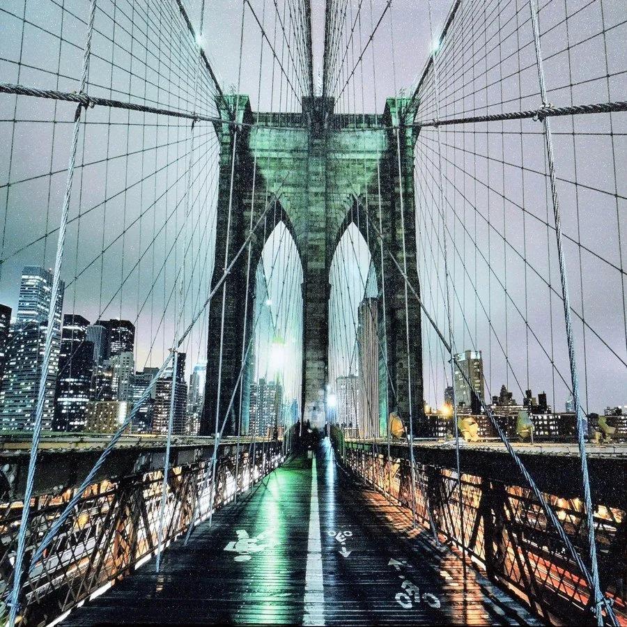 Obraz na plátně - Brooklyn Bridge (detail)