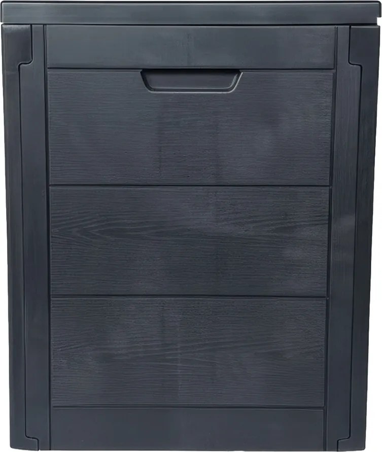 Plastový zahradní úložný box PAPER - šedý