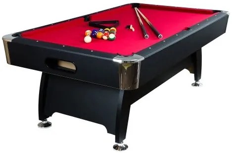 GamesPlanet® Kulečníkový stůl s vybavením 7ft, červená/černá