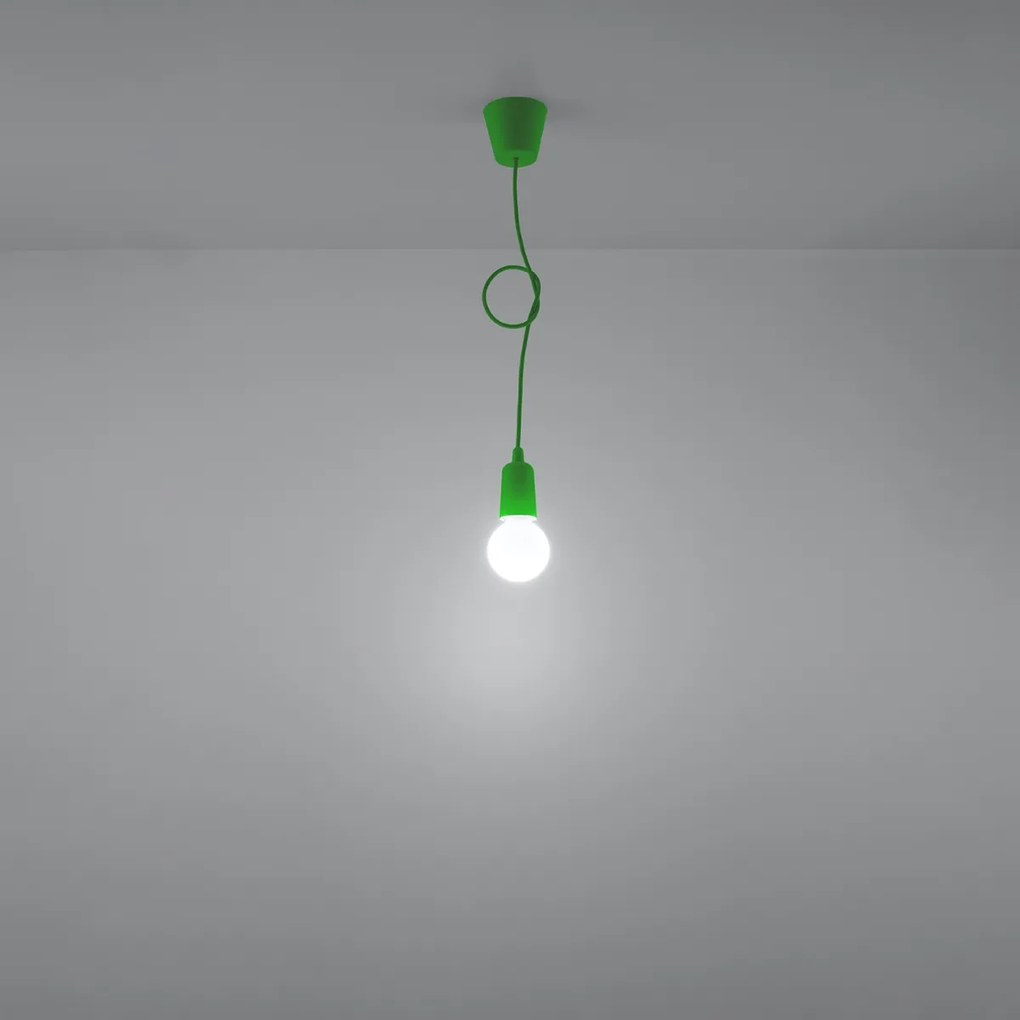 Sollux Lighting Závěsné svítidlo DIEGO 1 zelené