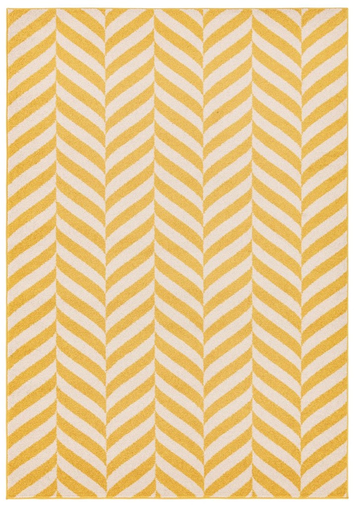 Tribeca Design Kusový koberec Jars Yellow Chevron Rozměry: 120x170 cm