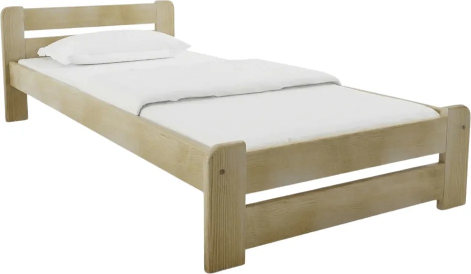 Postel Laura 90 x 200 cm, borovice Rošt: Bez roštu, Matrace: Matrace Coco Maxi 20 cm