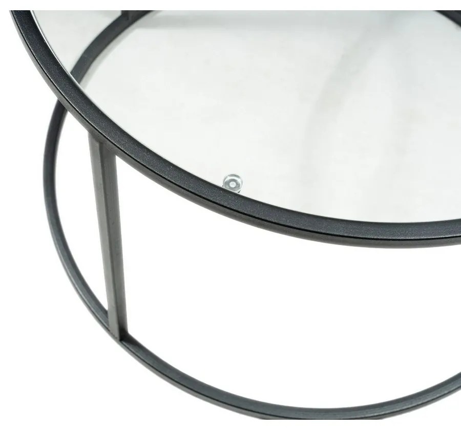 Konferenční stolek Berlin Black, 60 cm