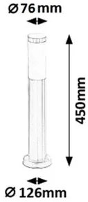 Rabalux INOX TORCH zahradní sloupek 8263