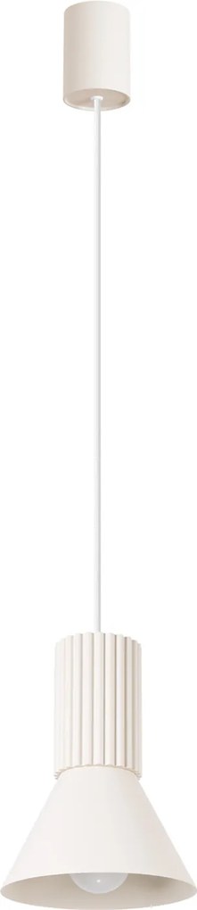 Sollux Lighting Závěsná lampa ESTRIA 1 béžová