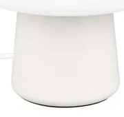 Bílá stolní lampa se skleněným stínidlem (výška 27 cm) Steen – Trio
