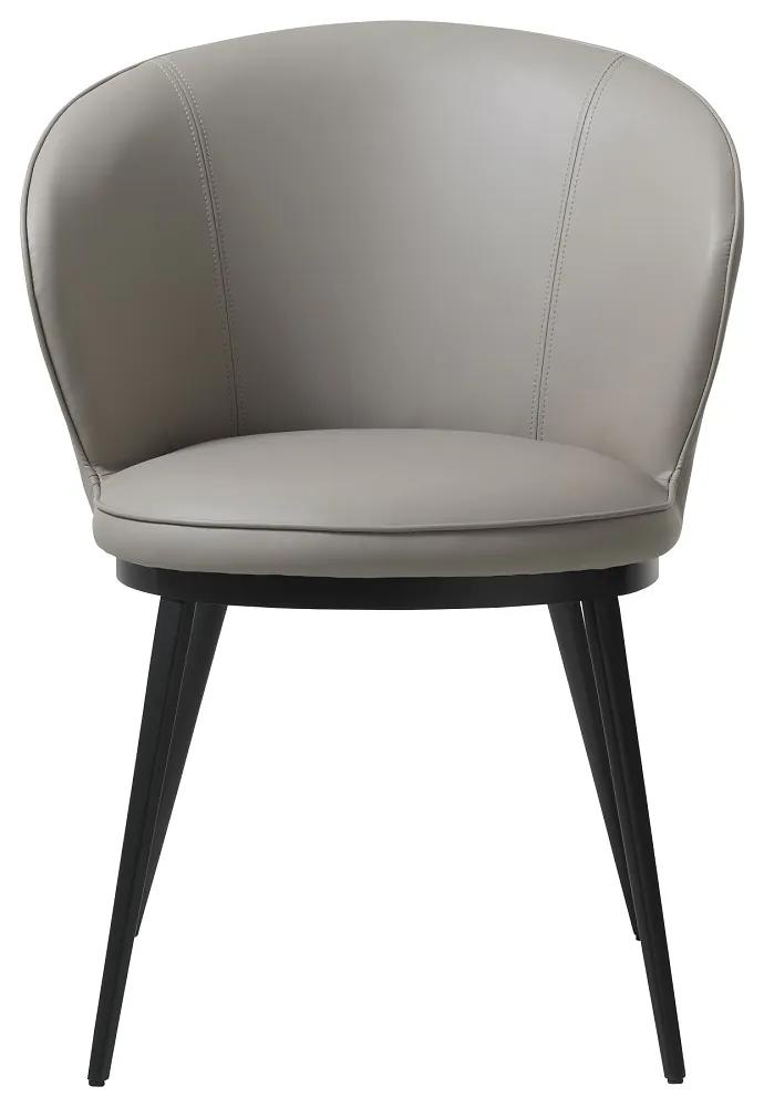 Designová židle Danika taupe - ekokůže