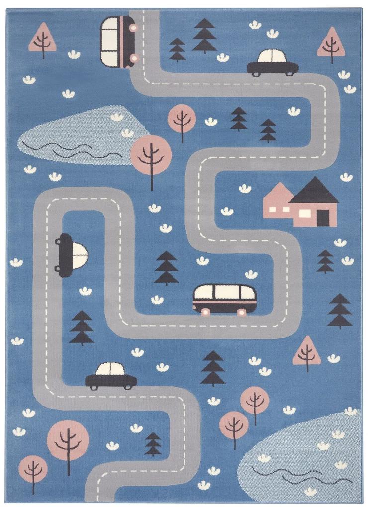 Hanse Home Collection koberce Dětský koberec Adventures 104536 Sky-blue - 120x170 cm