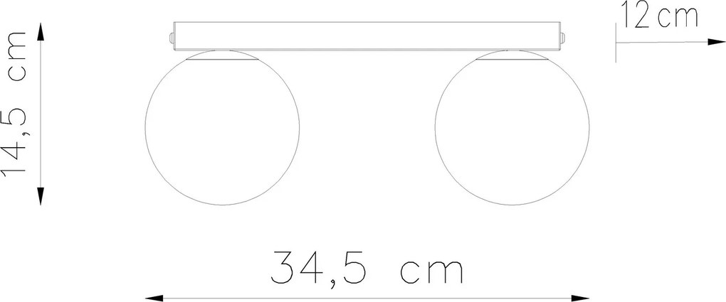 Sollux Lighting Stropní svítidlo YOLI 2 ultramarín