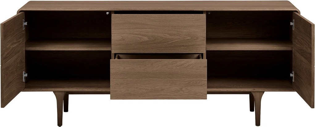 House Nordic Komoda DARWIN tmavě hnědá 180×45 cm 3150101