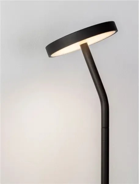 LED černá stojací lampa Logos