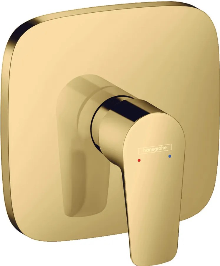 Hansgrohe Talis E, sprchová baterie pod omítku 1-výstupová, zlatá lesklá, 71765990