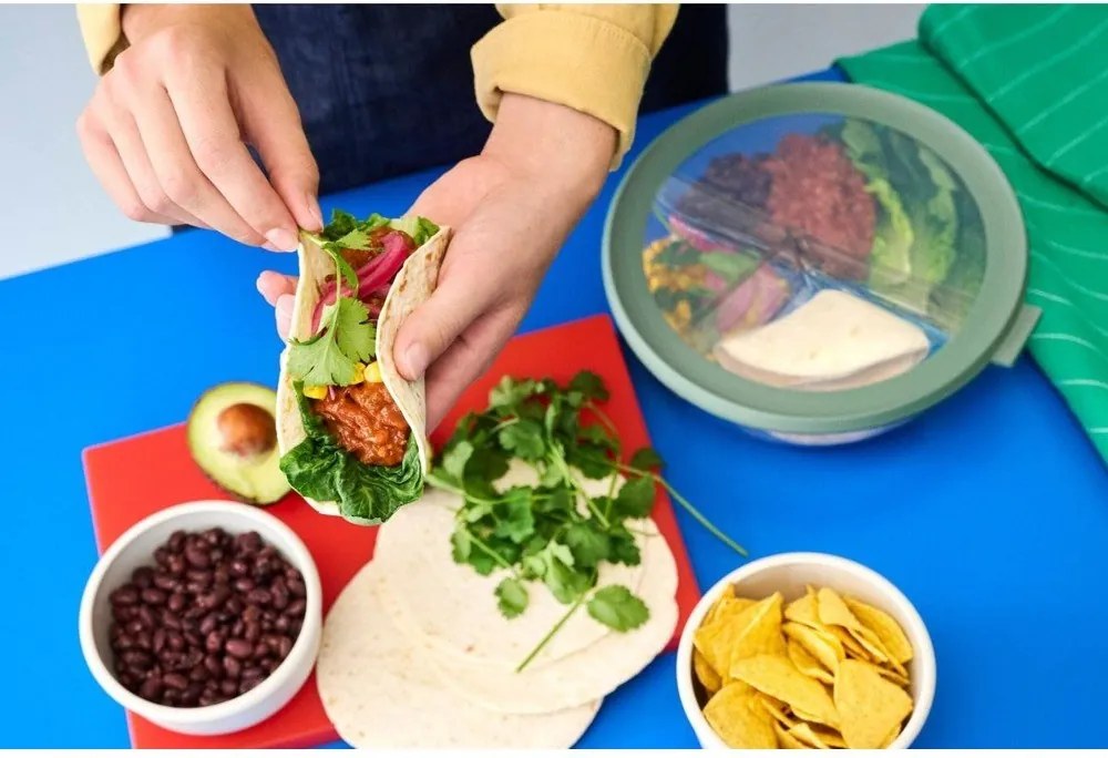 Dělený svačinový box Cirqula – Mepal