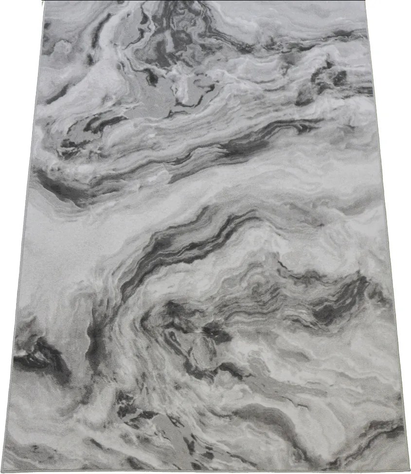 BE Koberec Accra 6506 Grey - šedý obdélníkový Rozměr: 60x100 cm