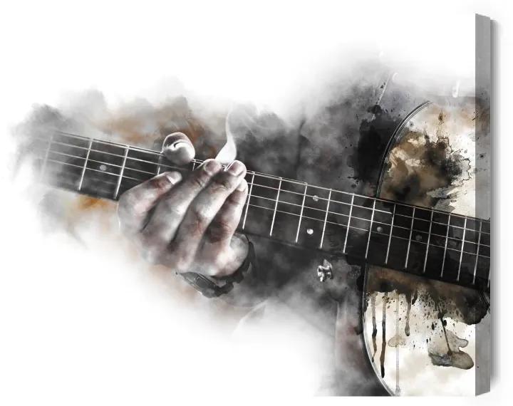 Obraz Abstraktní Kytara Nedostatek Nedostatek Plátno Canvas 40x30