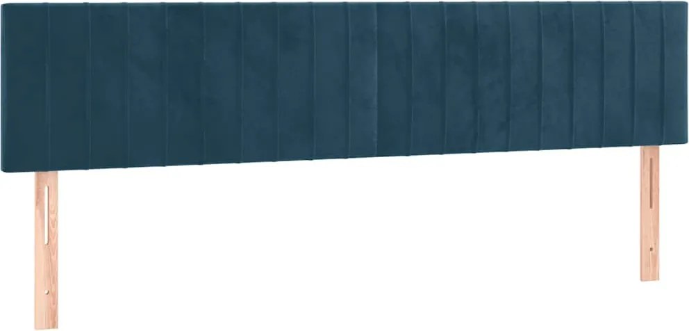 Box spring postel s matrací tmavě modrá 180x200 cm samet 3141441