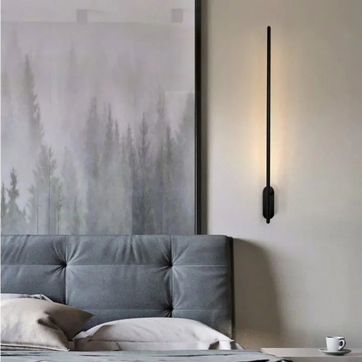 Toolight - LED nástěnné svítidlo 12W 92CM APP372-1W, černá, OSW-09756
