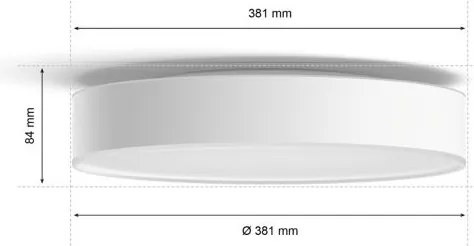 Philips - LED Stmívatelné stropní svítidlo Hue ENRAVE M LED/19,2W/230V bílá + DO