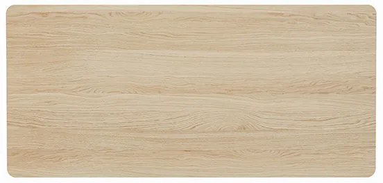 Lama Plus Deska stolu ERGODESK — 160x75x1,8 cm, laminovaná dřevotříska ořech rustikal