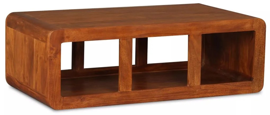 Konferenční stolek - dřevěný masiv a sheesham | 90x50x30 cm