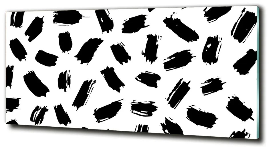 Wallmuralia Fotoobraz na skle Černobílé skvrny 125x50 cm