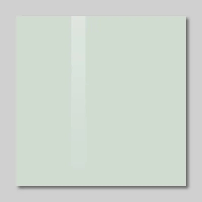 Bílá satinová skleněná magnetická tabule domácí Smatab® - 100 x 65 cm