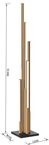 Wofi 3032-506 - LED Stmívatelná stojací lampa CATANIA LED/24W/230V