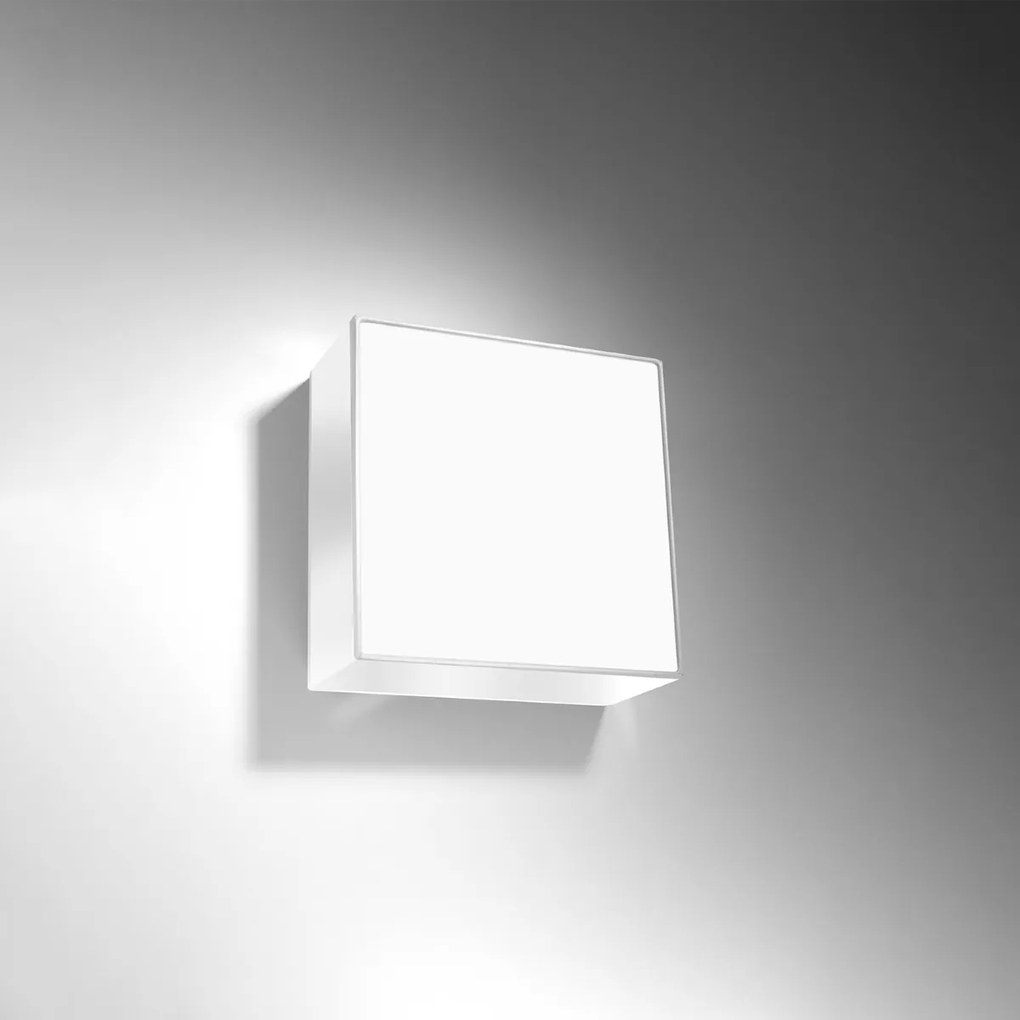 Stropní svítidlo Horus, 1x bílé plastové stínítko, (bílý plast), (25 cm)