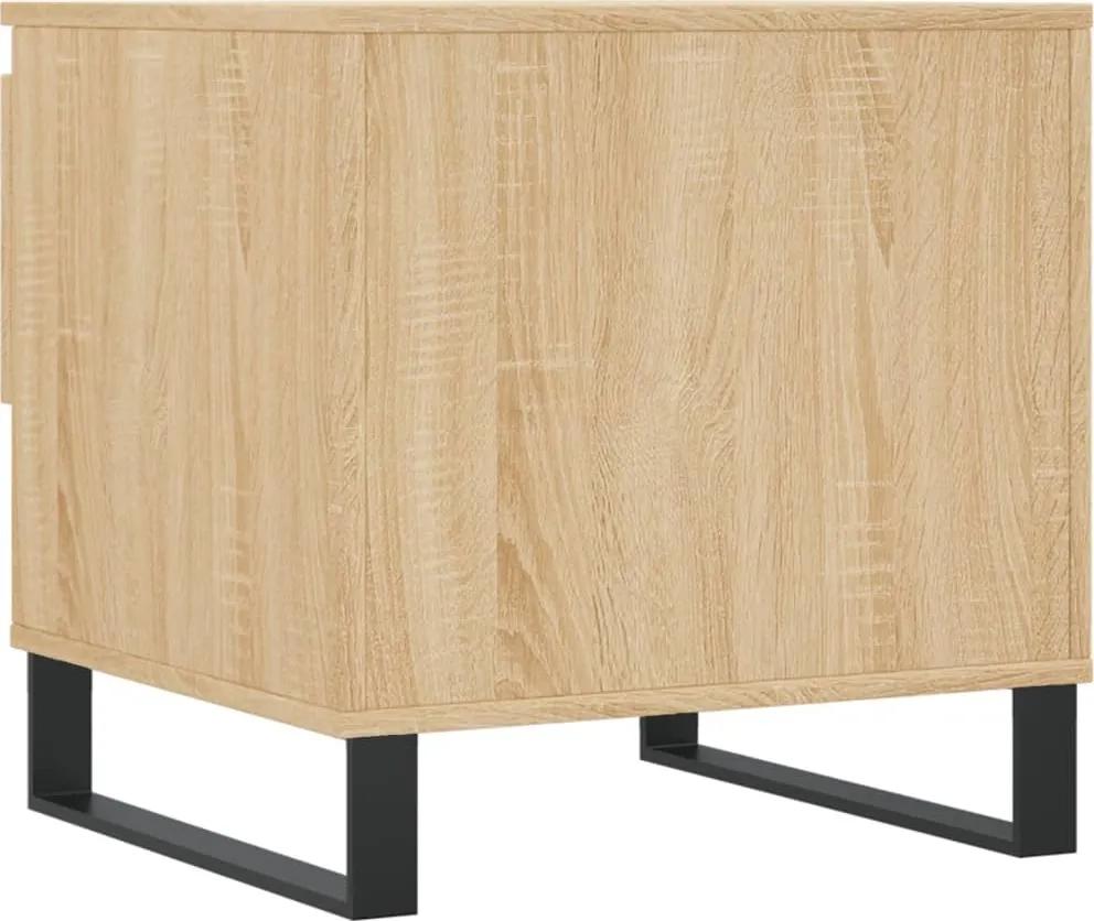 vidaXL Konferenční stolek 50 x 46 x 50 cm kompozitní dřevo [830930] Barva: Černá
