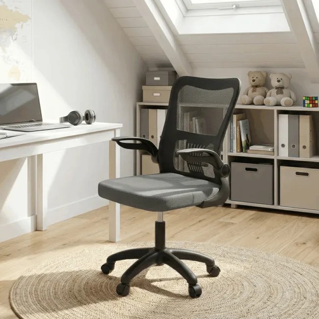 Dětská otočná židle šedá KA-K2006 GREY