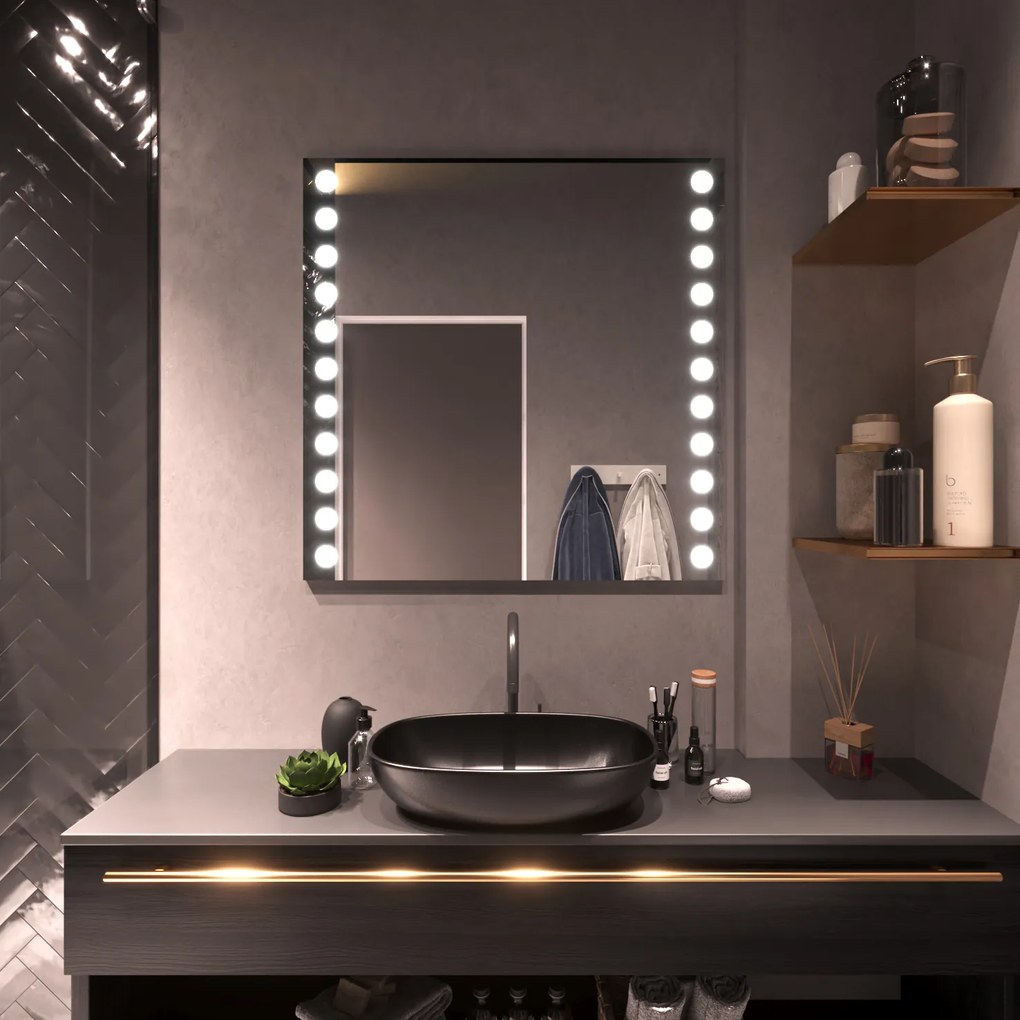 Zrcadlo do koupelny s LED osvětlením M14 premium