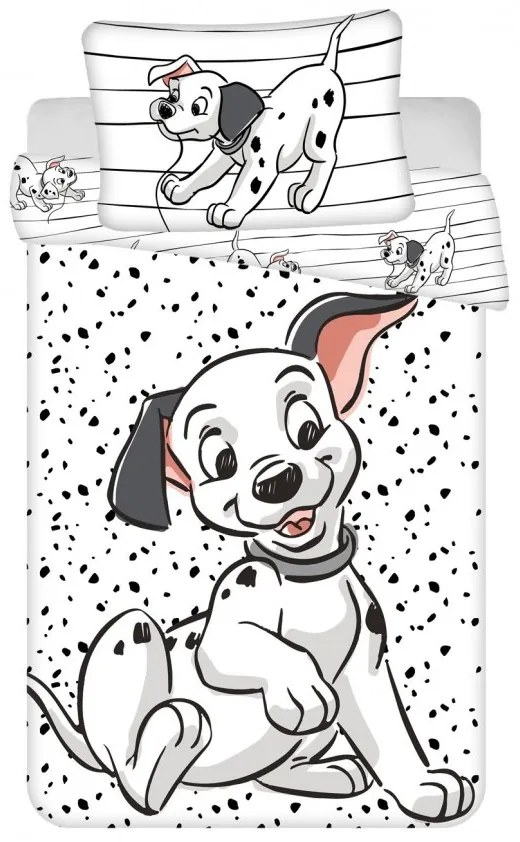 Povlečení do postýlky 101 Dalmatians Lucky Stripe baby 100x135, 40x60 cm