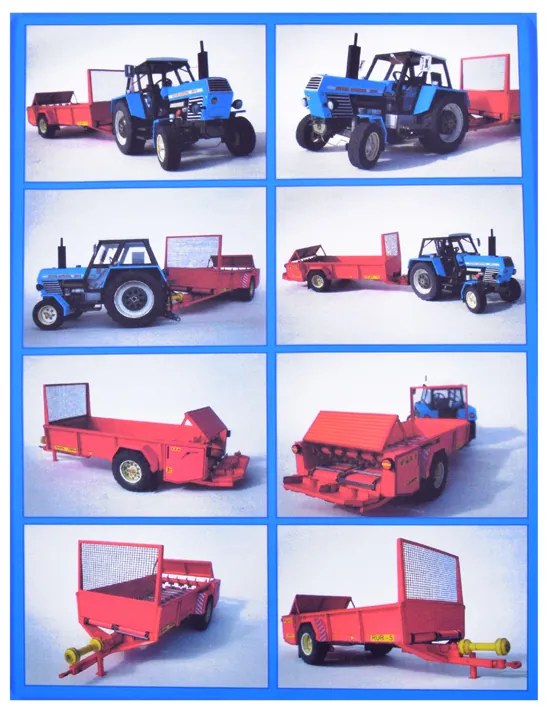 Papírový model Zetor Crystal 8011 1:32