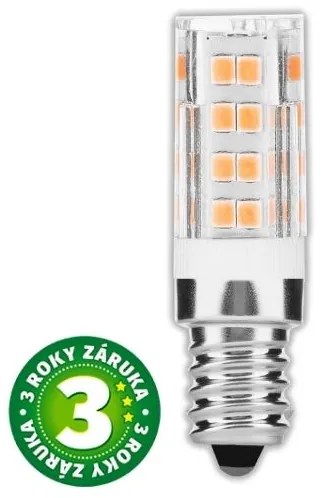 Prémiová LED žárovka E14 4,2W 450lm studená, ekv. 39W, 3 roky