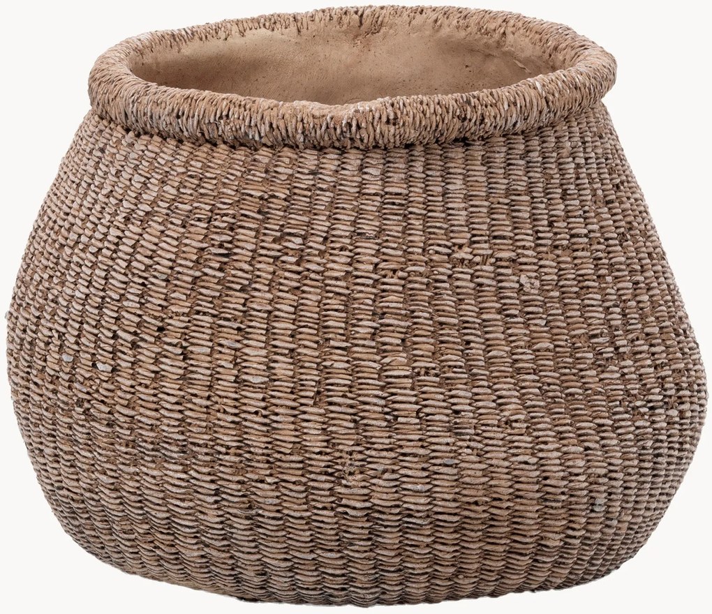 Ručně vyrobený květináč z betonu Faux-Puff