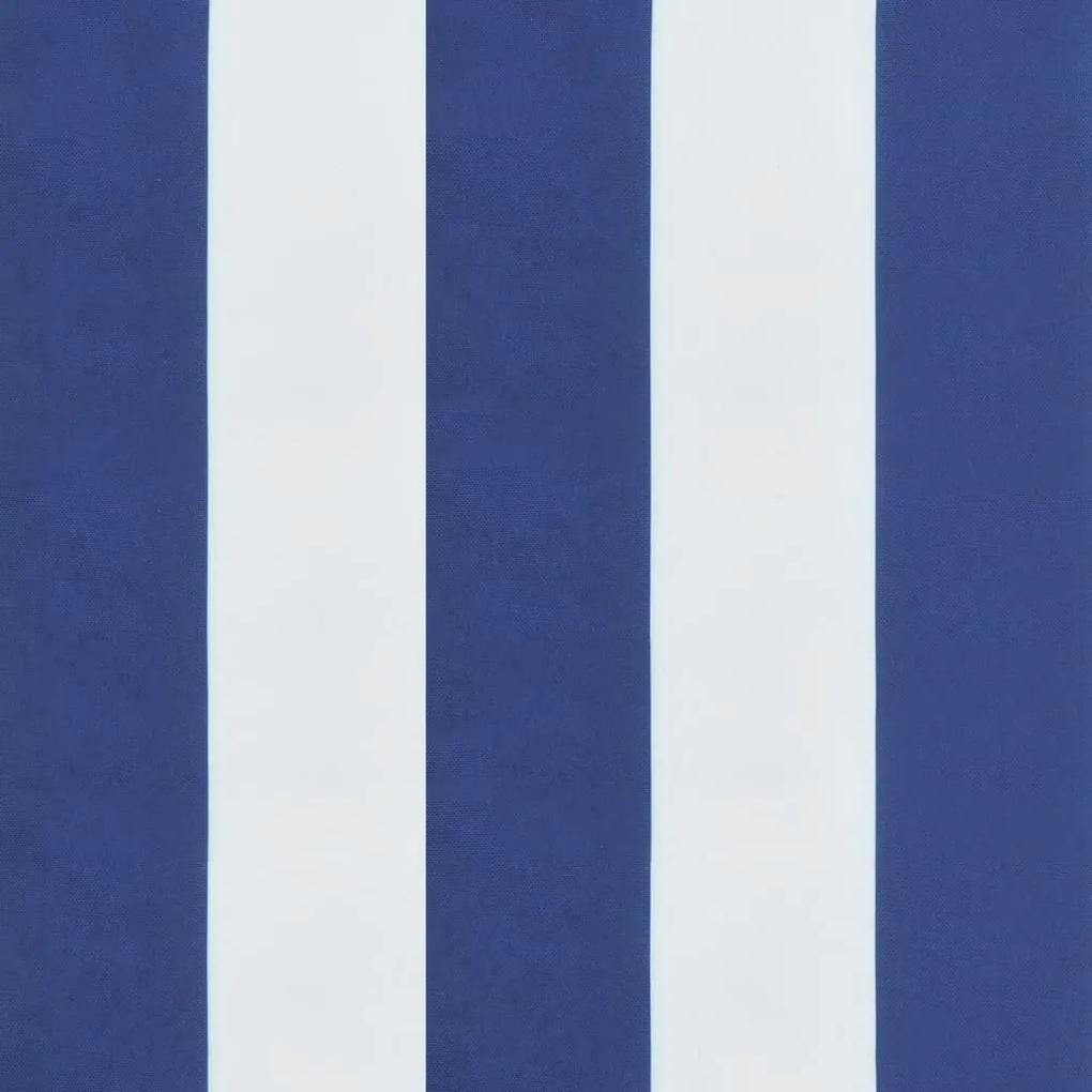Dekorační polštáře 4 ks modré a bílé 40 x 40 cm textil