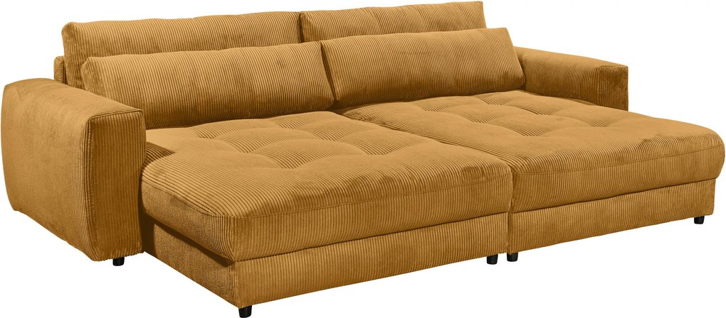 XXXLutz POHOVKA BIG SOFA, textil, kompozitní dřevo, žlutá MID.YOU - Pohovky - 002220033610