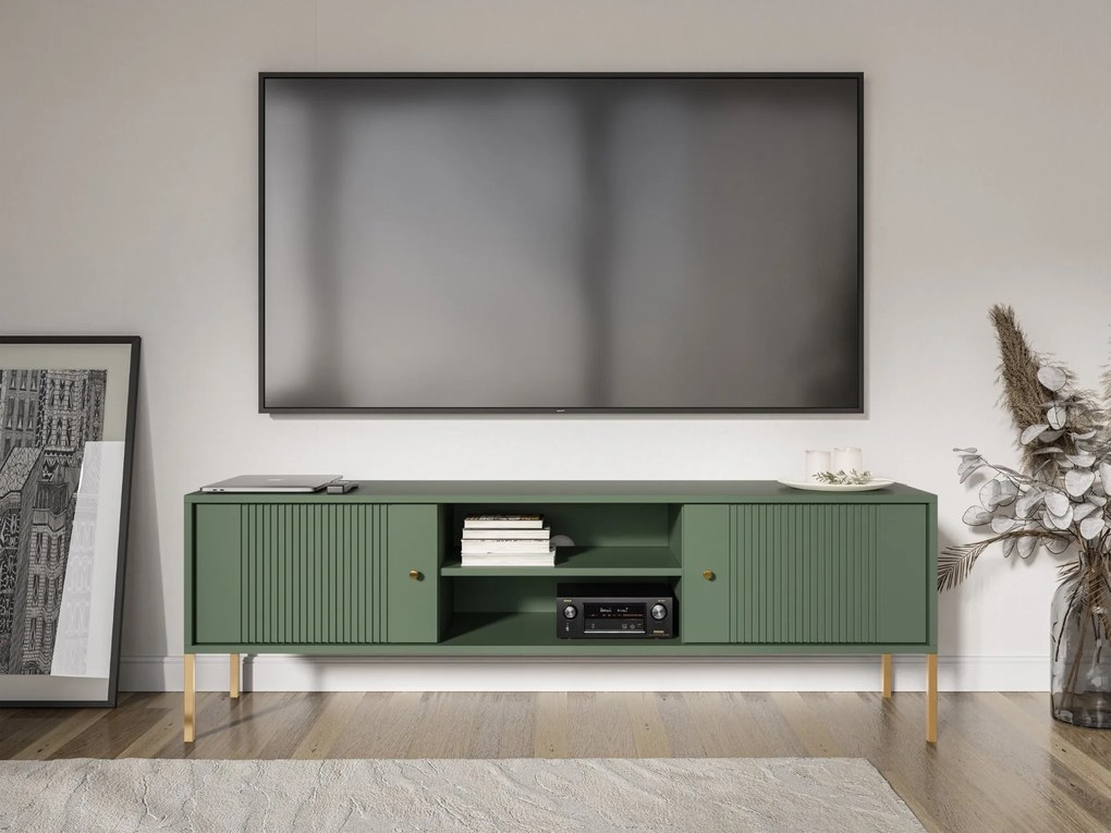 TV stolek Iseo II 154,5 cm zelený