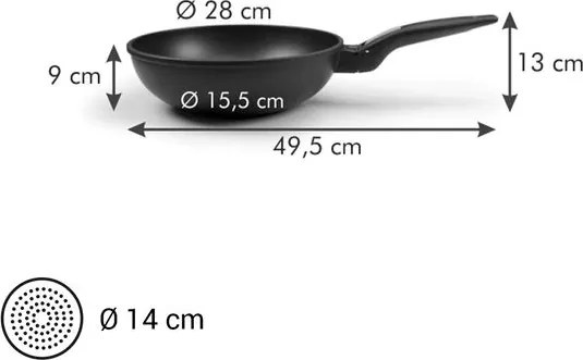 TESCOMA Wok SmartCLICK ø 28 cm
