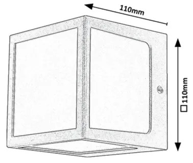 Rabalux 77042 - LED Venkovní nástěnné svítidlo LED/10W/230V IP54 antracit