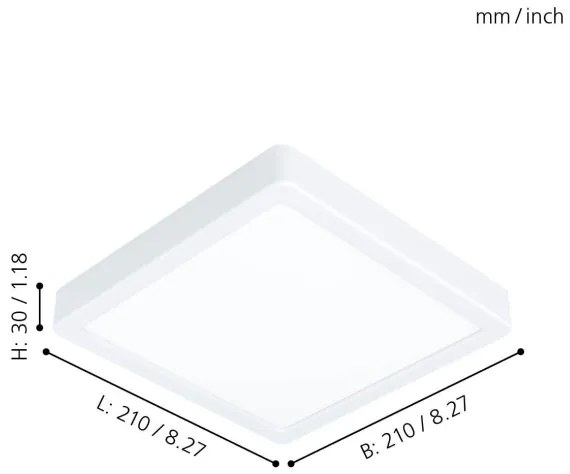 Eglo 99237 - LED Stropní svítidlo FUEVA 5 LED/16,5W/230V