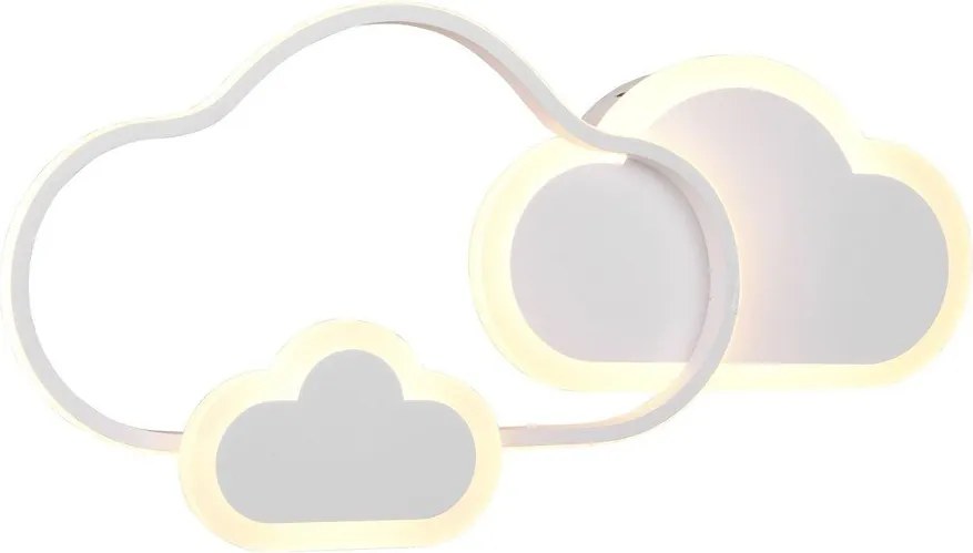 Bílé dětské svítidlo 52x25 cm Cloudy – Reality
