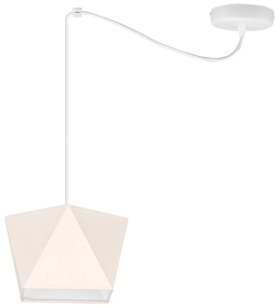 Závěsné svítidlo DIAMOND SPIDER, 1x textilní stínítko (výběr z 10 barev), (výběr ze 2 barev konstrukce)