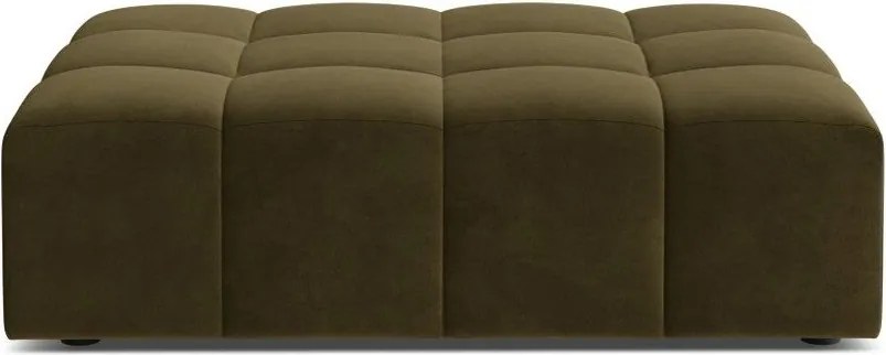 Khaki sametová podnožka Chicago – Cosmopolitan Design