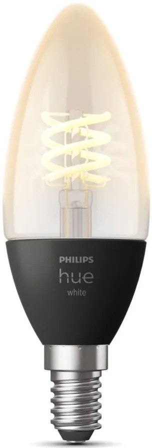 Led žárovka philips hue white 4.5w 550 filament svíčka e14