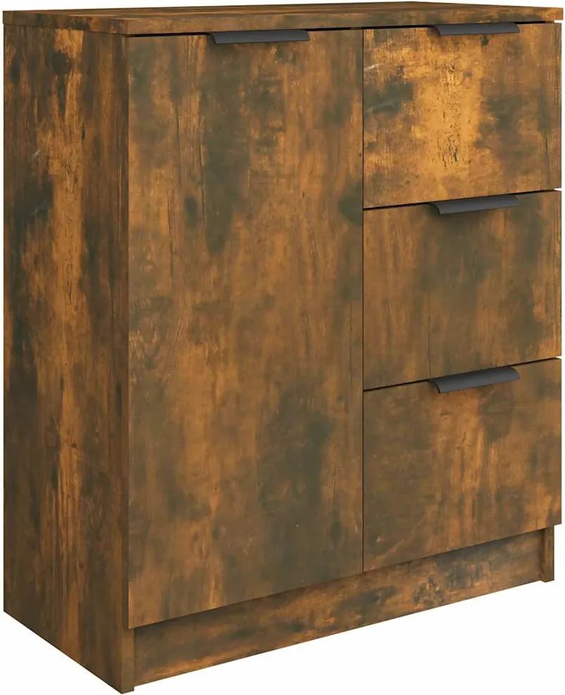 Příborníky 2 ks kouřový dub 60 x 30 x 70 cm kompozitní dřevo 3115793