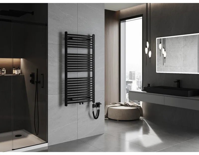 Mexen Ares, elektrické topné těleso 1200 x 600 mm, 600 W, černá, W102-1200-600-6600-70