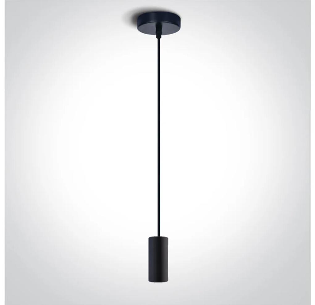 ONE Light 63124/B závěsné svítidlo, černé, E27, 9,5cm, IP20